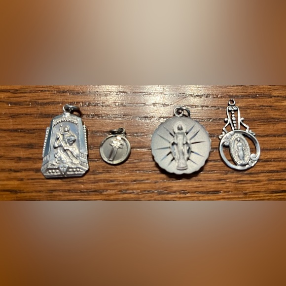 Jewelry | Religious Medals Lot Sterling | Poshmark